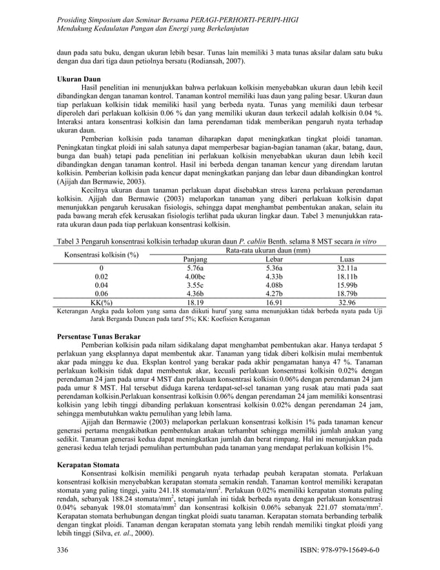 INDUKSI MUTASI MELALUI PENGGANDAAN KROMOSOM NILAM VARIETAS SIDIKALANG ...