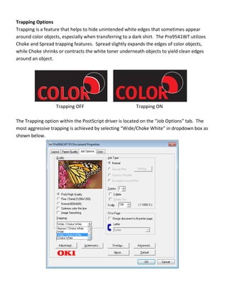 OKI Pro9541WT Transfer Printer | PDF