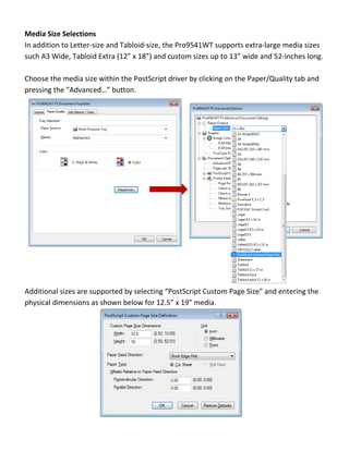 OKI Pro9541WT Transfer Printer | PDF