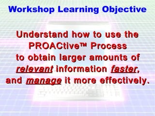 PROACtive Process Overview | PDF