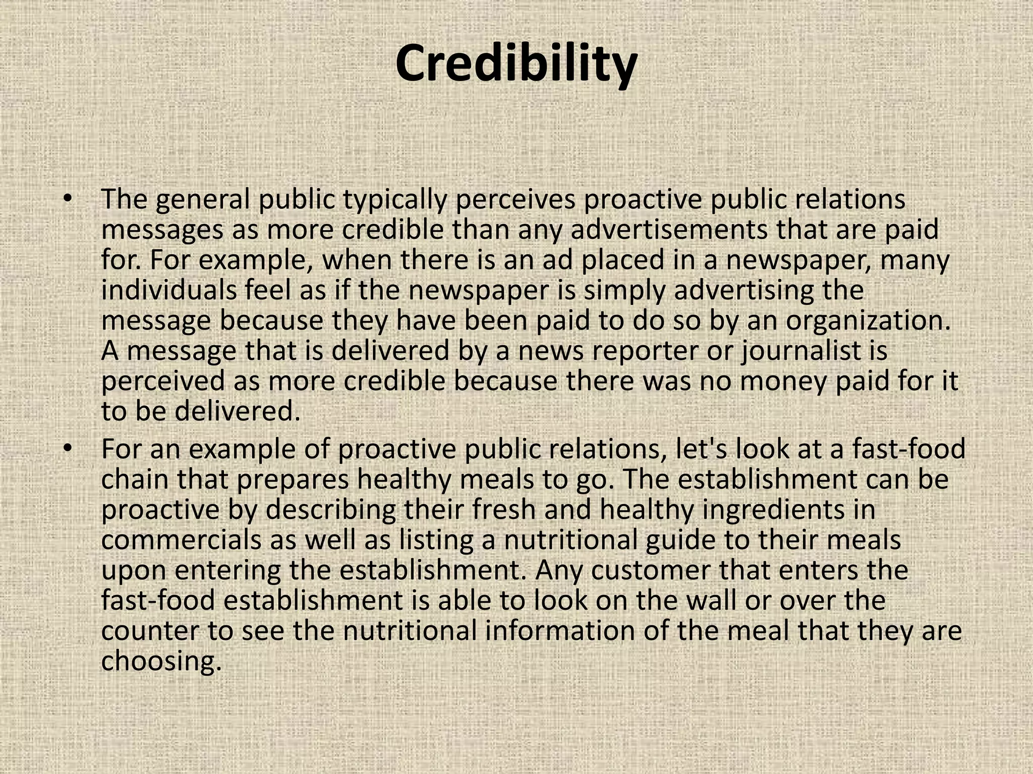 Proactive and Reactive Public Relations | PPTX