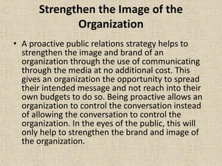 Proactive and Reactive Public Relations | PPTX