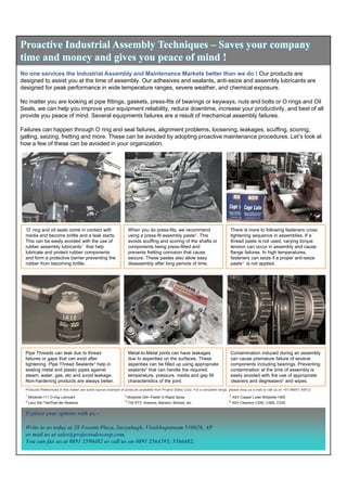 Proactive assembly & maintenance mailer | PDF | Business | Business and ...