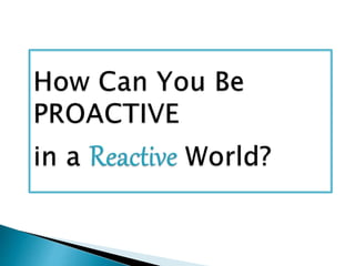 Proactive attitude | PPTX