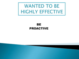 Proactive attitude | PPTX