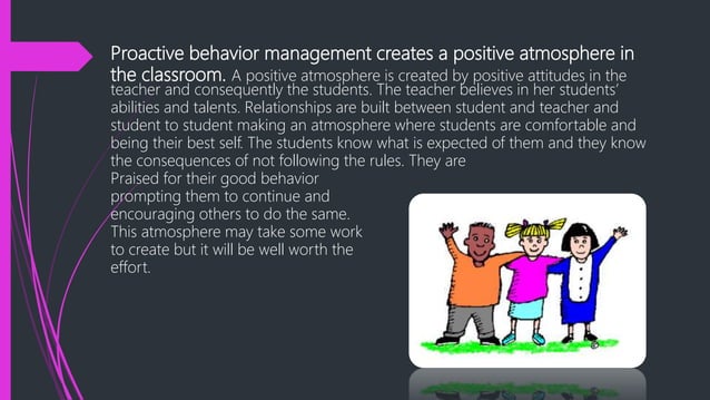 Proactive behavior management | PPTX | Education