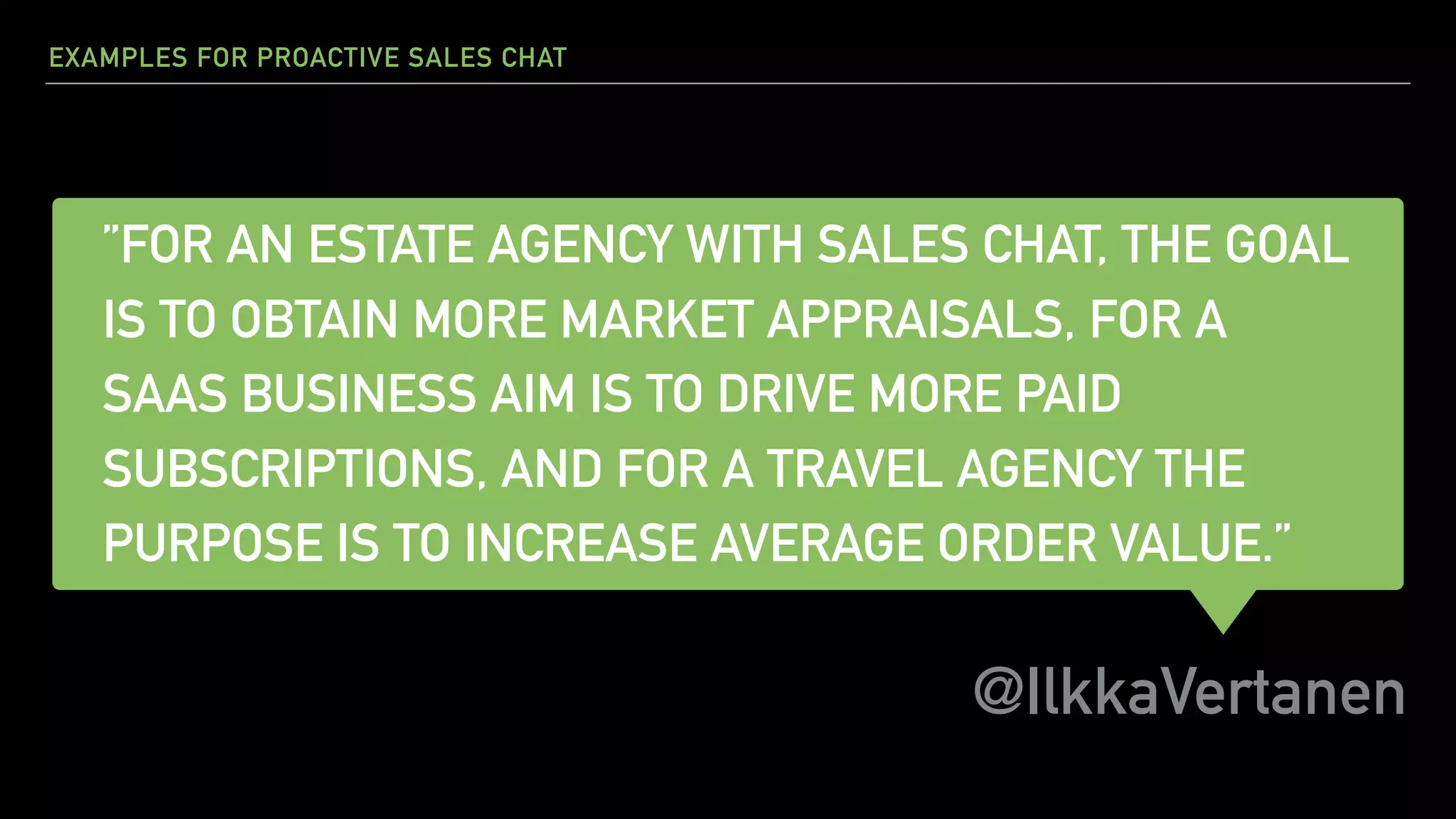 Proactive Chat Examples: Sales Chat | PPT