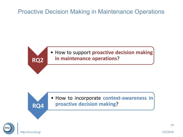 Proactive computing in industrial maintenance decision making | PPT