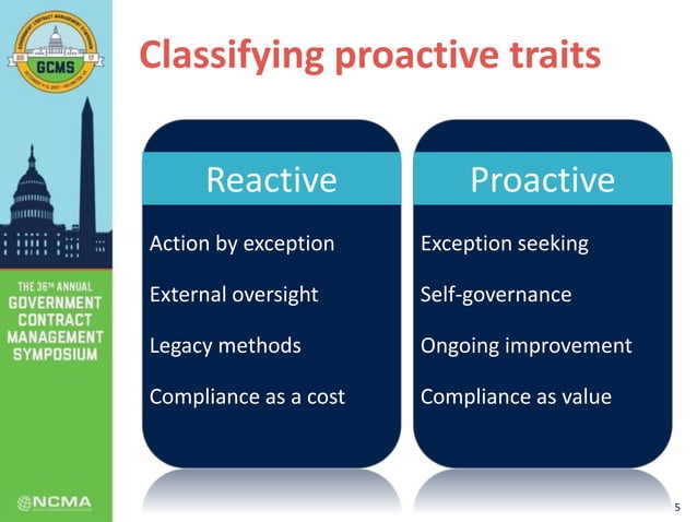 Creating a Proactive culture | PPT