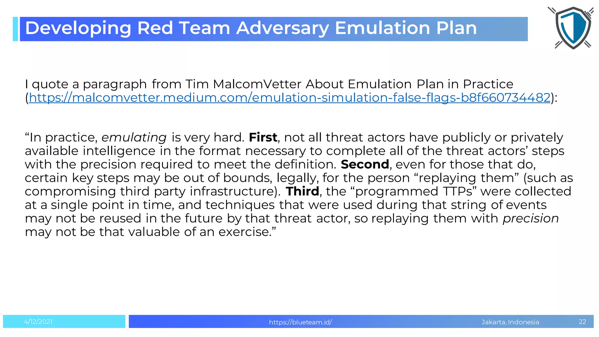Proactive cyber defence through adversary emulation for improving your ...