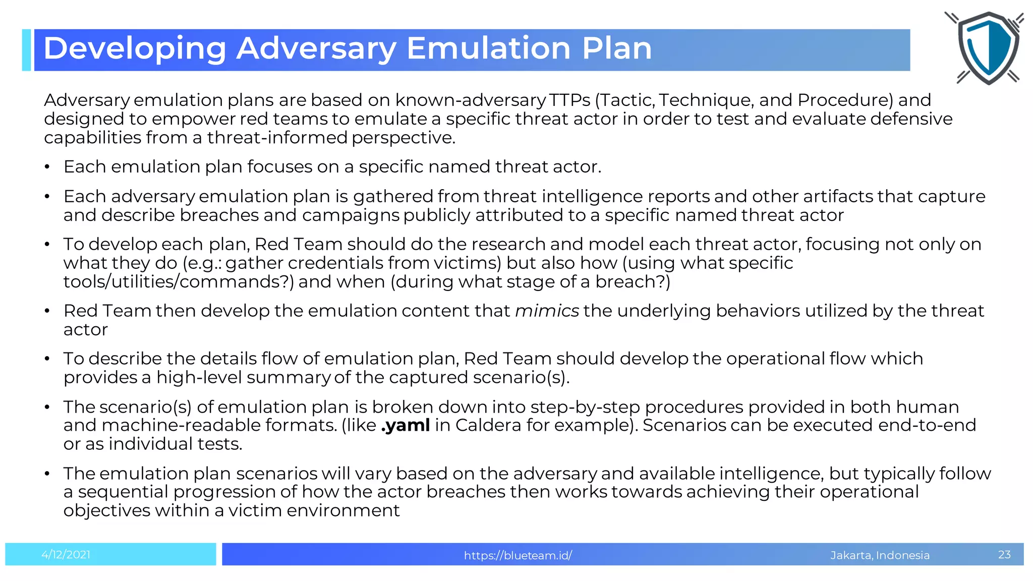 Proactive cyber defence through adversary emulation for improving your ...