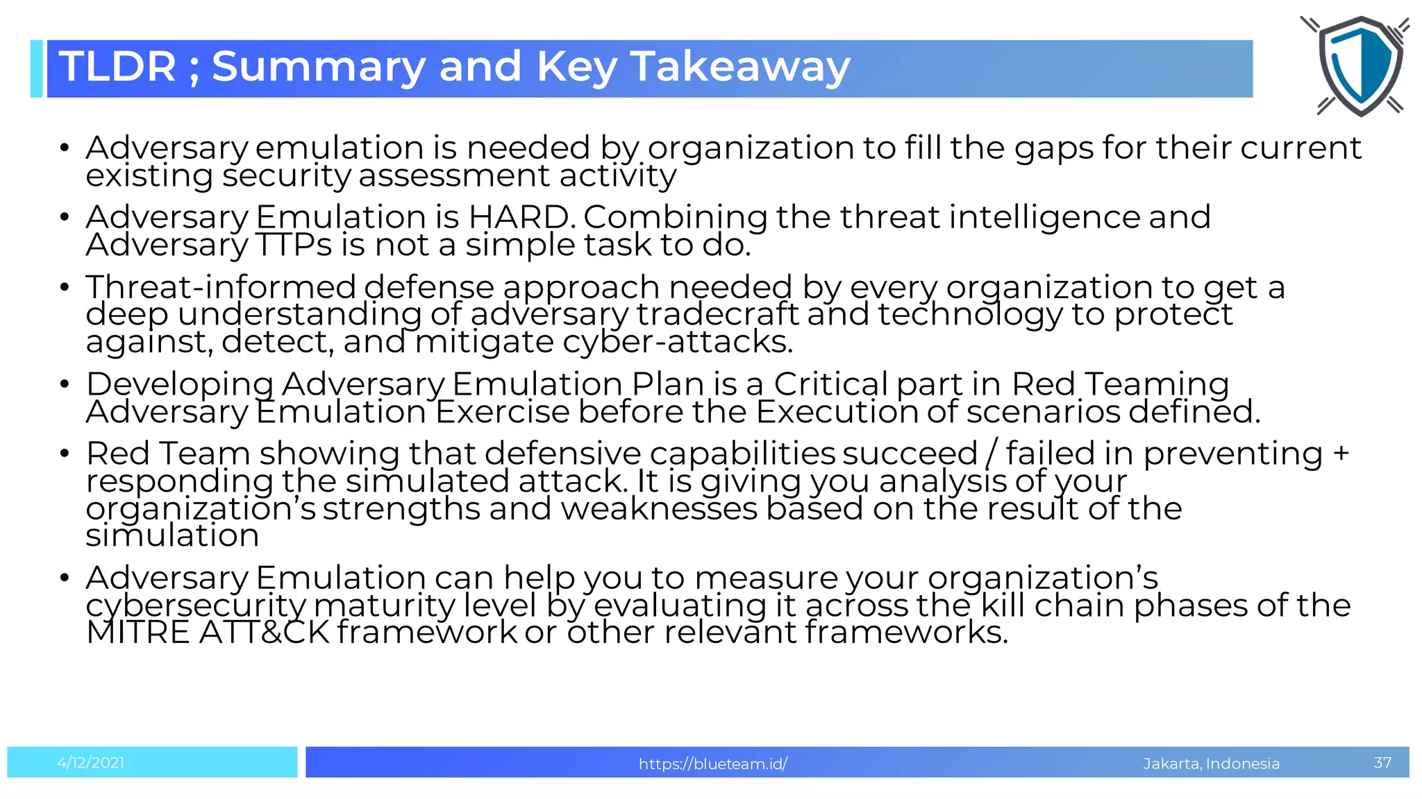 Proactive cyber defence through adversary emulation for improving your ...