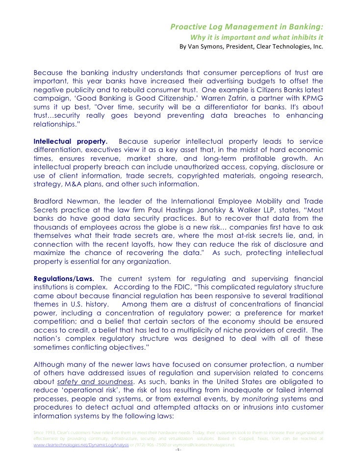 Proactive Log Management in Banking - Why is it important and what in…