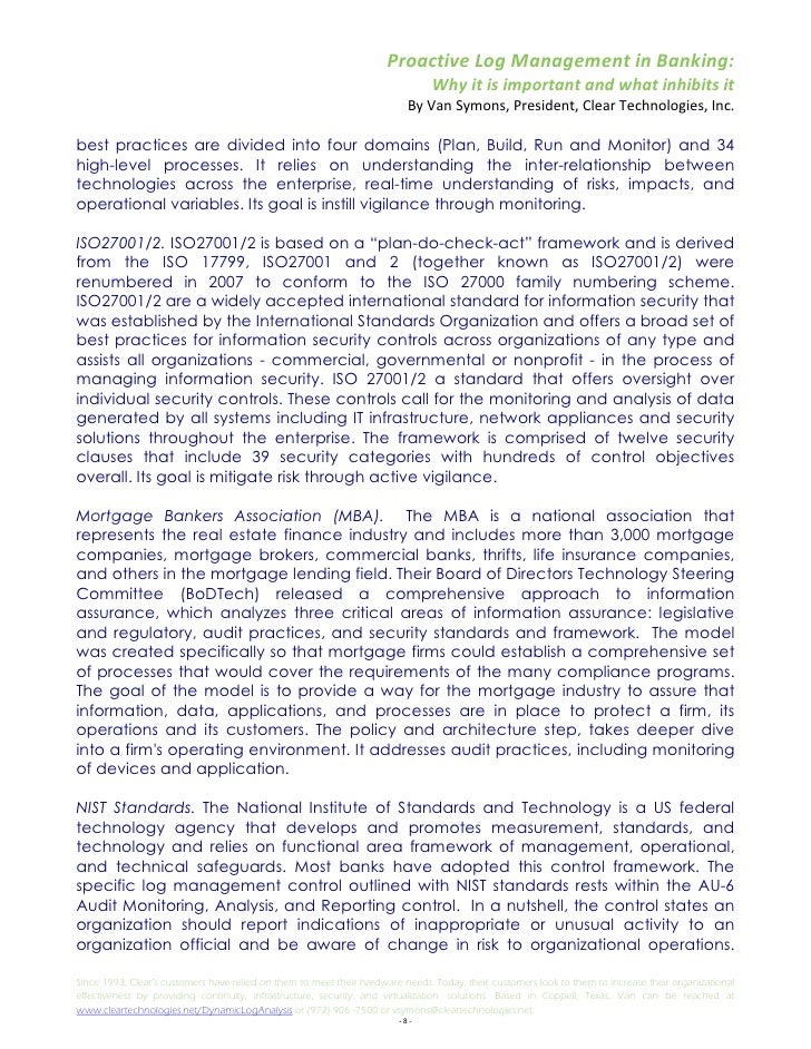 Proactive Log Management in Banking - Why is it important and what in…