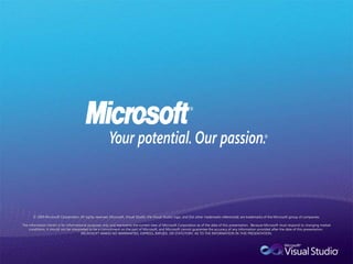 Proactive project management_with_microsoft_visual_studio_2010 | PPT