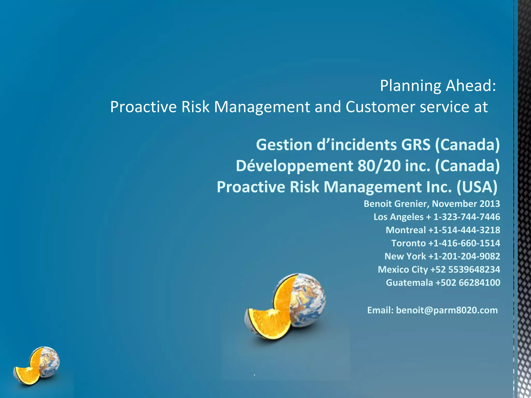 Proactive Risk Management: An Introduction to the Importance of ...