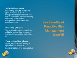 Proactive Risk Management: An Introduction to the Importance of ...