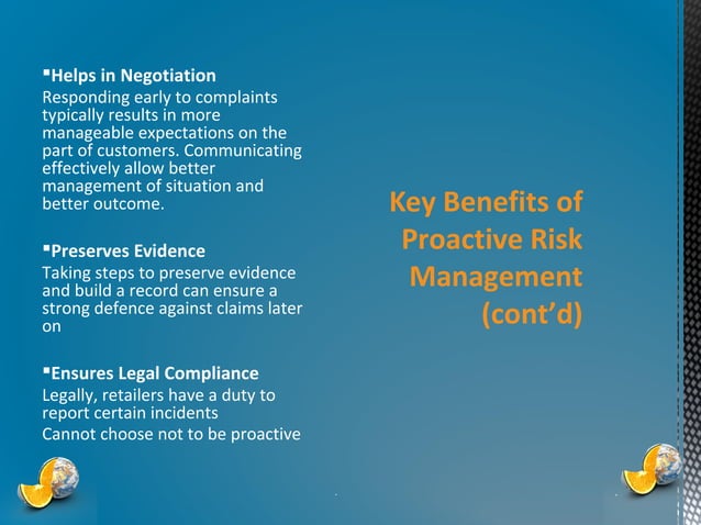 Proactive Risk Management: An Introduction to the Importance of ...