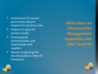Proactive Risk Management: An Introduction to the Importance of ...
