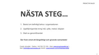 Proactive sales | PPT