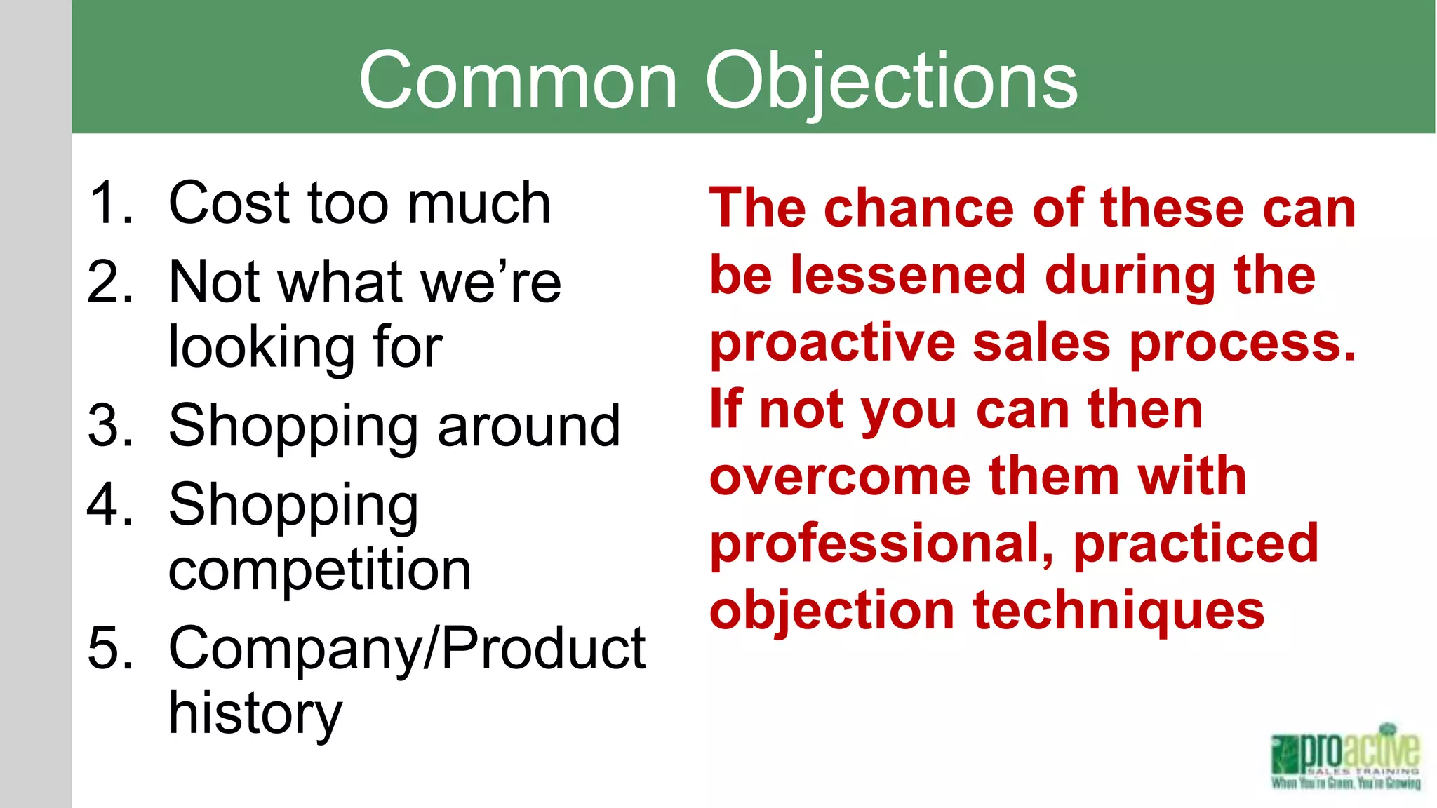 Proactive Selling Presentation | PPTX