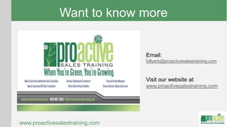 Proactive Selling Presentation | PPTX