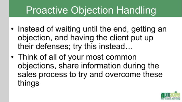 Proactive Selling Presentation | PPTX