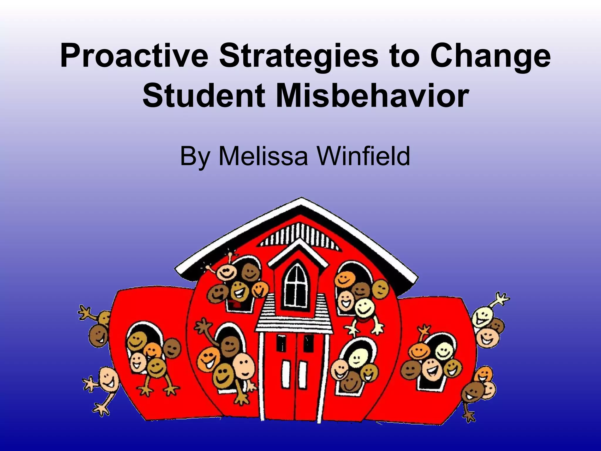 Proactive strategies to change student misbehavior | PPT