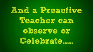 Proactive teaching | PDF