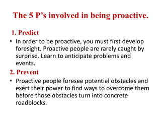 Proactive thinking | PPTX