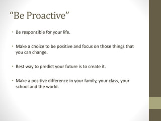 Proactive vs reactive | PPTX