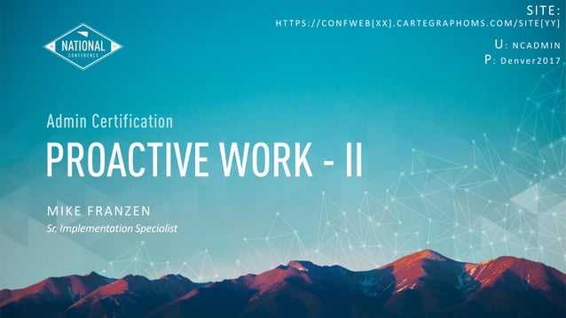 Proactive Work I & II | PPT