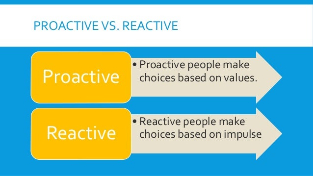 Proactivity