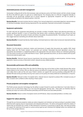 ProAct Yard Management Solution - Potential Business Benefits | PDF