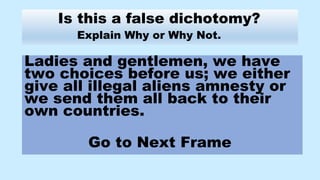 Proaganda techniques false dichotomy by dean berry (2) | PPTX