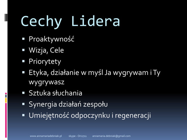 Proaktywnosc cecha lidera | PPT