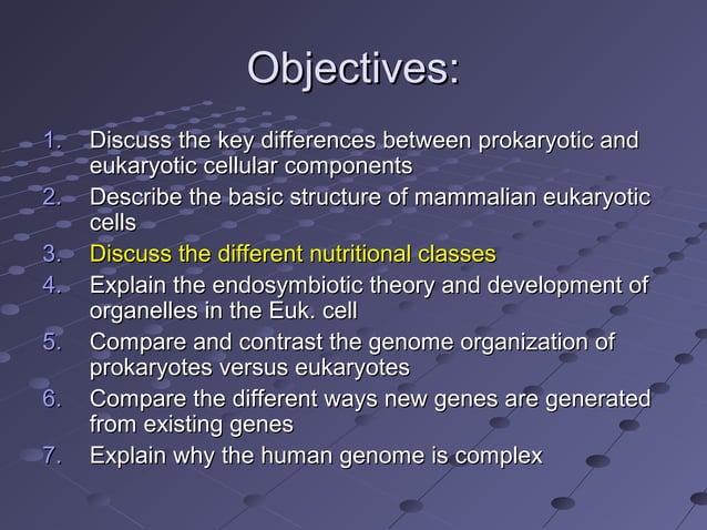 Pro and Eu cell structure | PPT