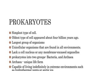 Prokaryotes and Eukaryotes (Prokaryotic and Eukaryotic cells) | PPTX