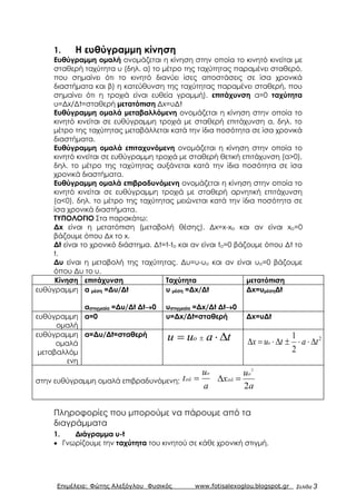 Προαπαιτούμενες γνώσεις για τη Φυσική της Γ΄Λυκείου | PDF