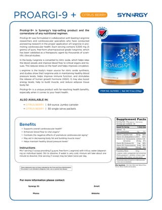 Pro argi 9 fact sheet uk | PDF
