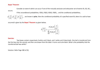 Probability concepts for Data Analytics | PDF