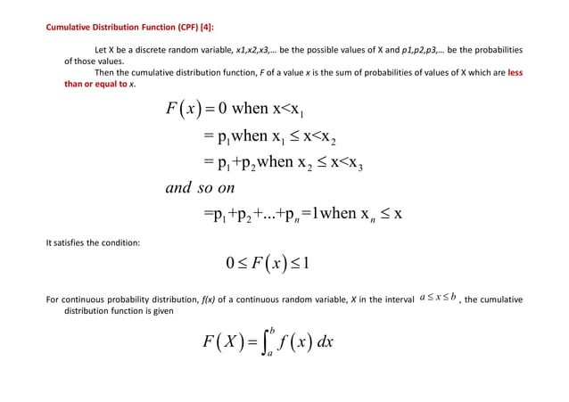 Probability concepts for Data Analytics | PDF