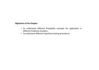 Probability concepts for Data Analytics | PDF