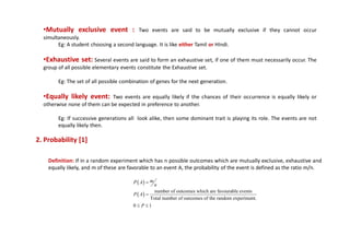 Probability concepts for Data Analytics | PDF