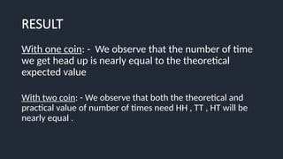 Understanding Probability: Theory, Experiments, and Laws with Coin ...