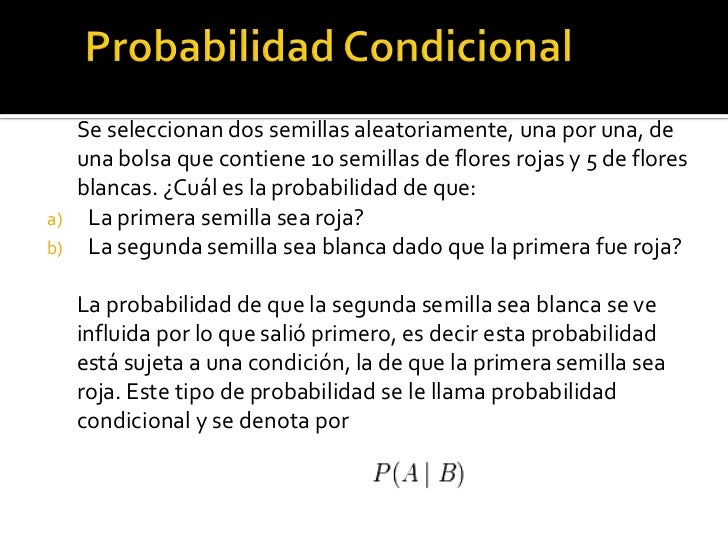 Probabilidad Condicional Ejemplos