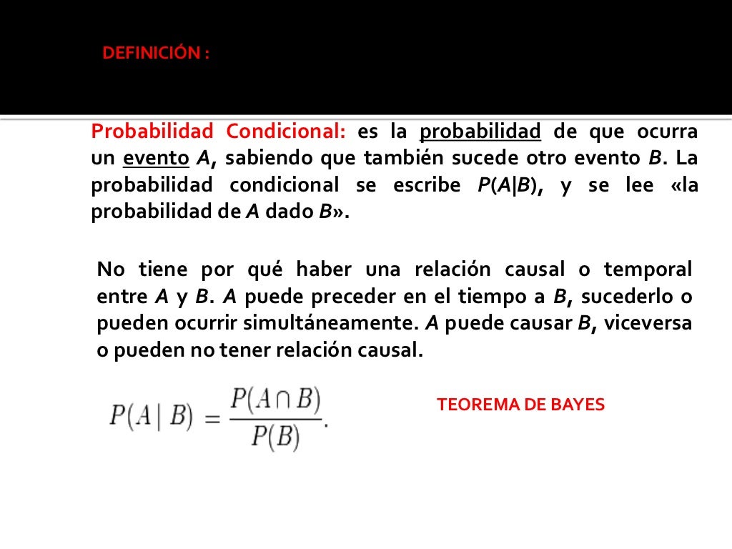 Ppt Probabilidad Condicional Eventos Independientes