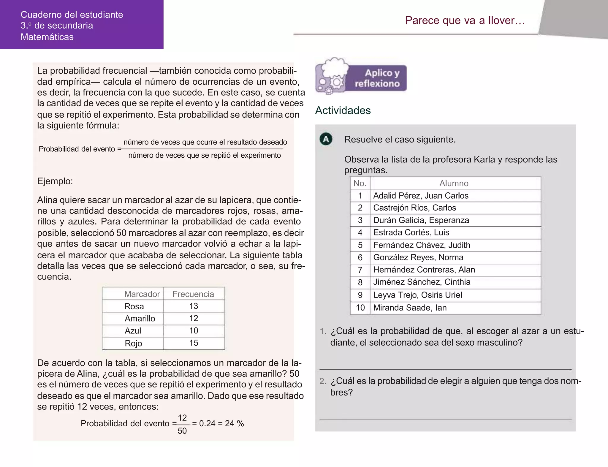 Probabilidad cuadernillo | PPT
