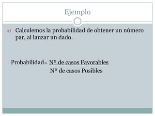 Probabilidad power point | PPTX