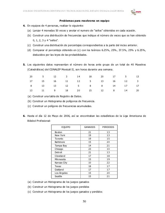 Analisis De Datos Probabilidad Ejemplos Resueltos De